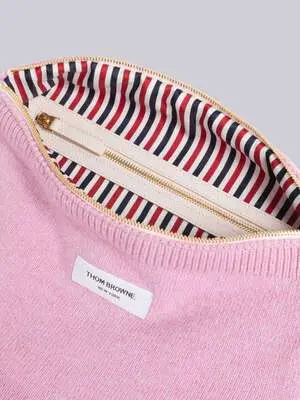 Thom Browne 4-bar Striped Zipped Crossbody Bag - Pink