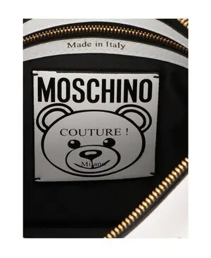 Moschino Teddy Bear Print Clutch Bag - White