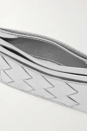 Bottega Veneta Intrecciato Cardholder - Gray