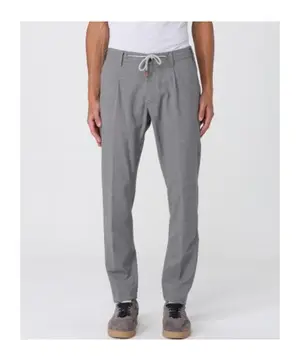 Eleventy Tapered Leg Drawstring Pants - Gray