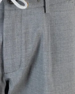 Eleventy Tapered Leg Drawstring Pants - Gray