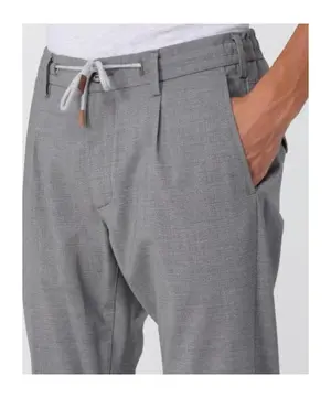 Eleventy Tapered Leg Drawstring Pants - Gray