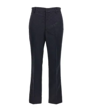 Gucci Gg Jacquard Mid-rise Trousers