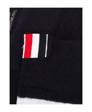 Thom Browne 4-bar Striped Knee-high Socks - Black