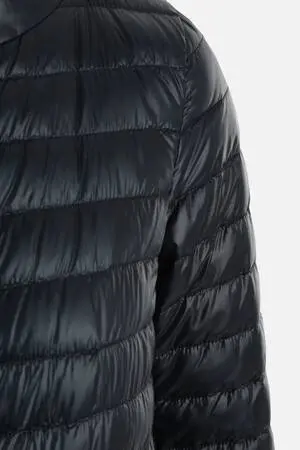 Herno Quilted Down Jacket With Concealed Snap Closure - Black
