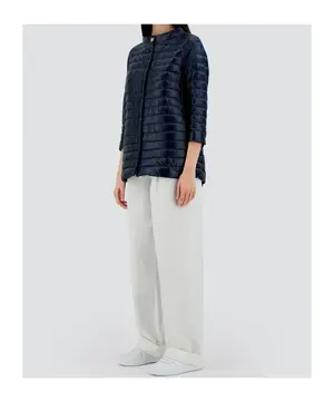 Herno Quilted Down Jacket With Concealed Snap Closure - Black