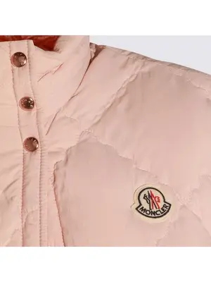 Moncler Quilted Down Gilet - Nude