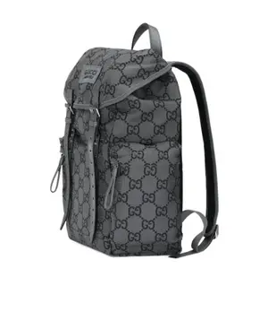 Gucci Large Gg Backpack - Gray