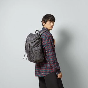 Gucci Large Gg Backpack - Gray