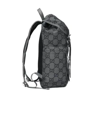 Gucci Large Gg Backpack - Gray