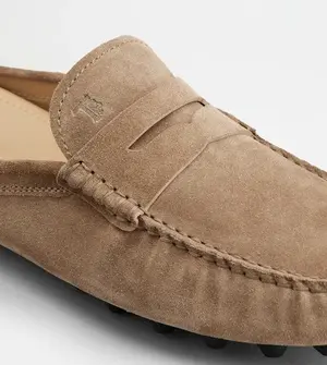 TOD'S Gommino Bubble Suede Mules - Brown
