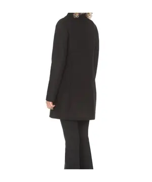 FAY Long Sleeved Coat With Button Closure And Patch Pockets