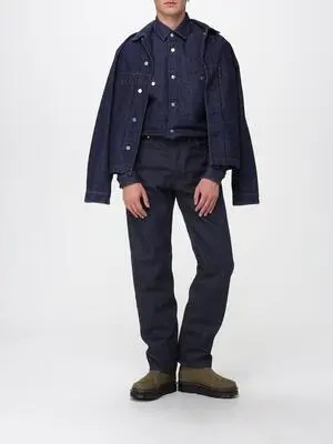 Stone Island Logo Embroidered Straight-leg Jeans - Black