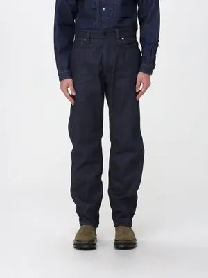 Stone Island Logo Embroidered Straight-leg Jeans - Black