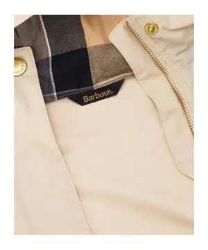 Barbour Long Sleeve Casual Jacket With Drawstring Hem And Hood - Nude