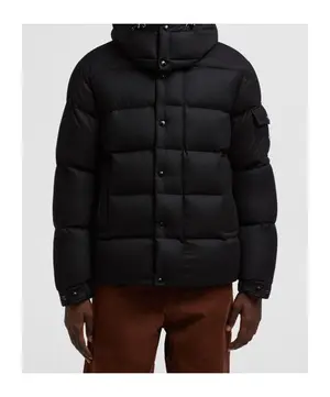 Moncler Vezere Padded Jacket With Hood - Black
