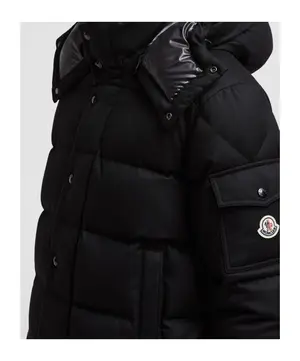 Moncler Vezere Padded Jacket With Hood - Black