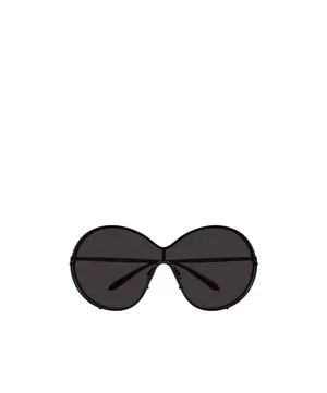 Alaïa Oversized Geometric Frame Sunglasses - Black