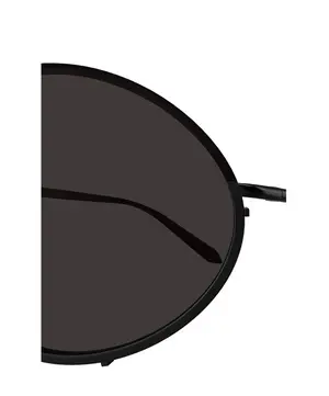 Alaïa Oversized Geometric Frame Sunglasses - Black