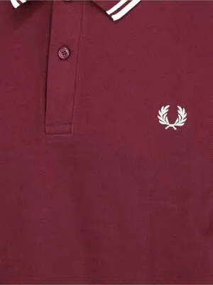 Comme Des Garçons X Fred Perry Logo-embroidered Polo Shirt - Red