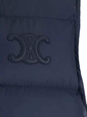 Celine Oversized Sleeveless Down Jacket In Lightweight Nylon