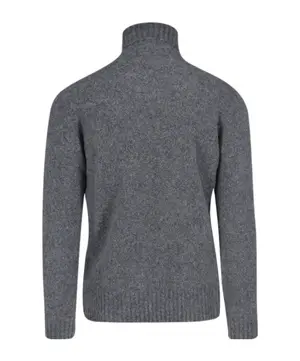 DRUMOHR Ribbed Turtleneck Sweater - Grey