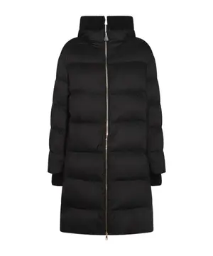 Moncler High-neck Down Coat - Black