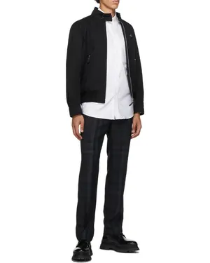 Burberry Harrington Logo-plaque Jacket - Black