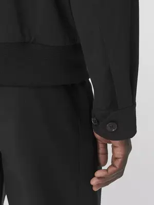 Burberry Harrington Logo-plaque Jacket - Black