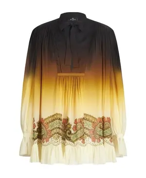 Etro Gradient Paisley Detailed Dress