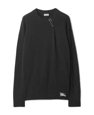 Burberry Safety Pin Detailed Knitted Jumper