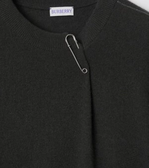 Burberry Safety Pin Detailed Knitted Jumper