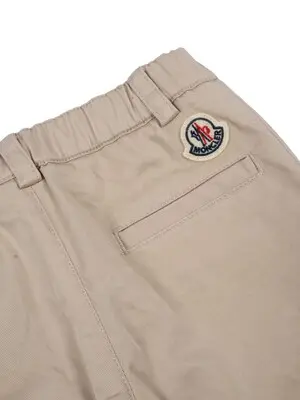 Moncler Gabardine Logo Patch Pants
