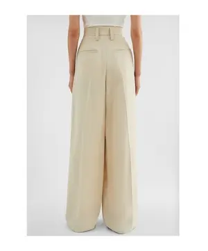 JIL SANDER Pleated Wide-leg Trousers - Nude