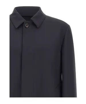 Corneliani Single-breasted Coat - Black