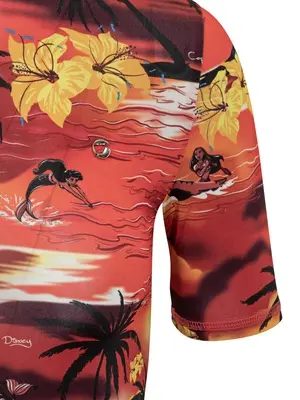 Coperni High Neck Tropical Print T-shirt