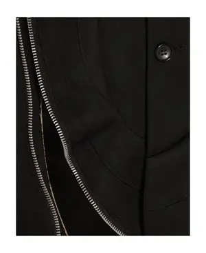 Comme Des Garçons Layered Zip Detail Coat