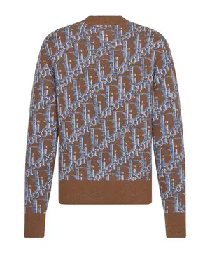 Dior Oblique Print Knit Sweater - Multicolor