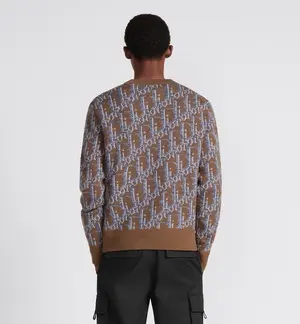 Dior Oblique Print Knit Sweater - Multicolor