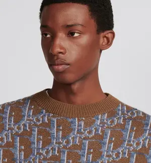 Dior Oblique Print Knit Sweater - Multicolor