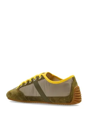 Givenchy Round Toe Lace-up Sneakers - Green