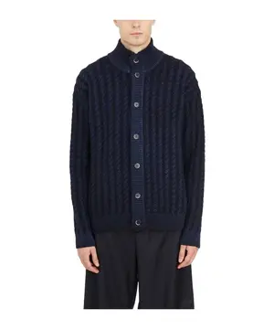 Barena Venezia High-necked Knitted Cardigan