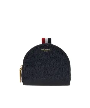 Thom Browne Semi-circle Coin Purse - Black