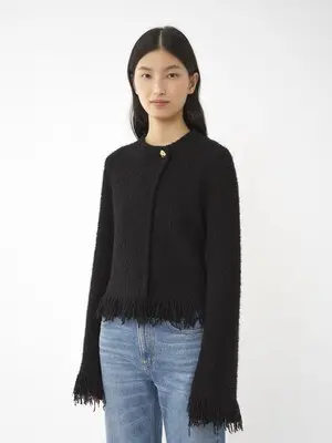 Chloé Tweed Frayed Edge Jacket