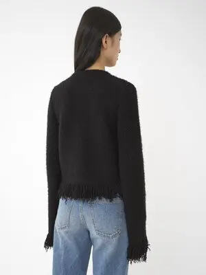 Chloé Tweed Frayed Edge Jacket