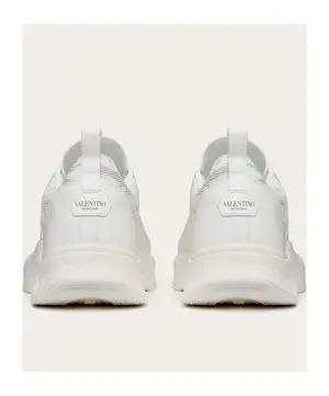Valentino Garavani Panelled Lace-up Sneakers - White