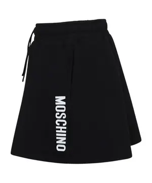 Moschino Drawstring Skirt With Logo Detail