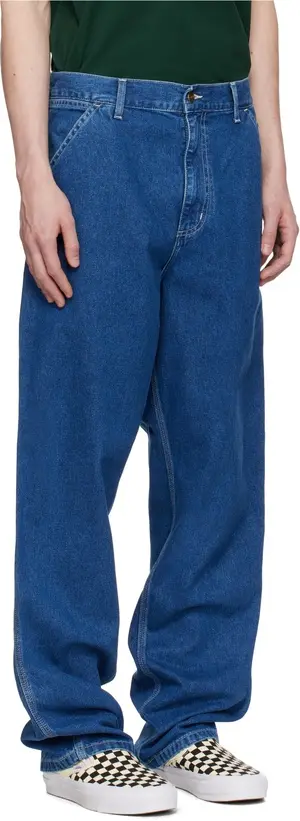 Carhartt Work In Progress Single Knee Pants - Blue
