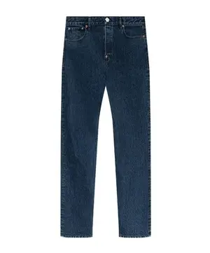 Kenzo Signature Japanese Denim Straight Fit Jeans - Blue