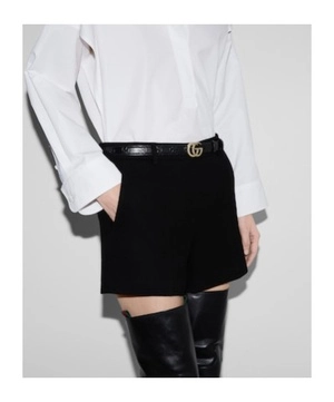 Gucci Gg Milano Thin Belt - Black